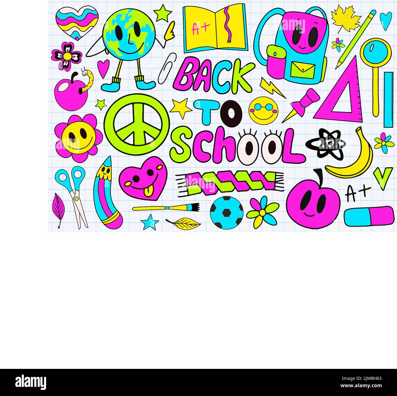 Hippie school bus Stock Vector Images - Alamy