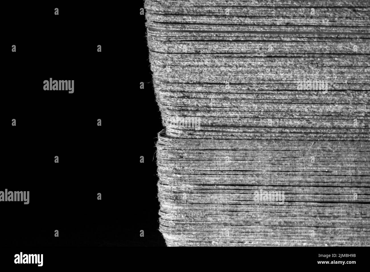 Stack of paper side view Black and White Stock Photos & Images - Alamy