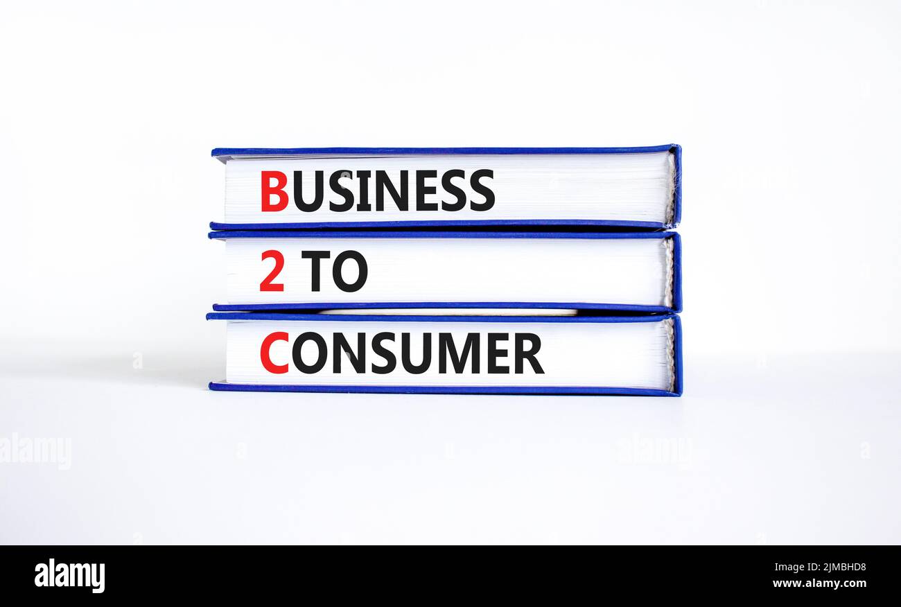 B2C business to consumer symbol. Concept words B2C business to consumer ...