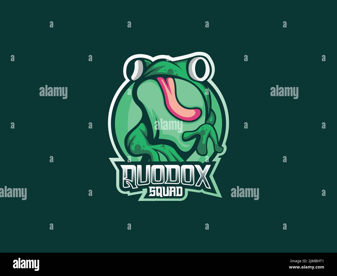A funny frog as an esports animal mascot logo design Stock Vector Image ...