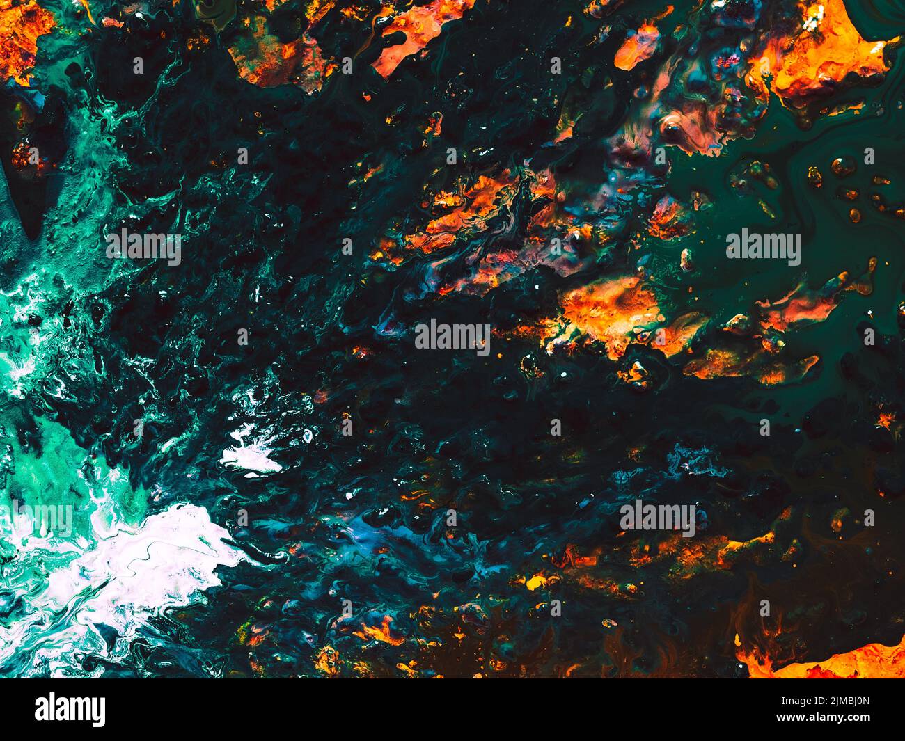 abstract deep river emerald paint art background Stock Photo - Alamy