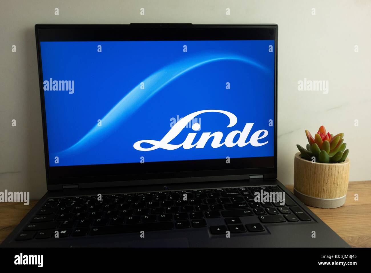 KONSKIE, POLAND - August 04, 2022: Linde plc global multinational ...