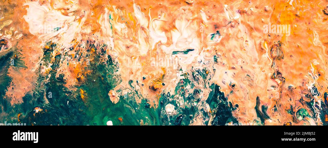 Abstract orange green nature hi-res stock photography and images - Alamy