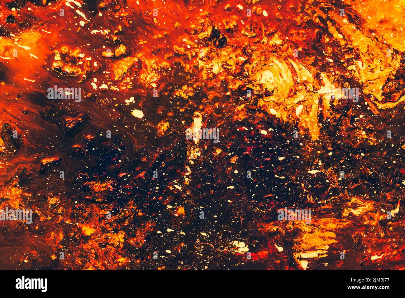 abstract volcano lava red orange paint background Stock Photo - Alamy