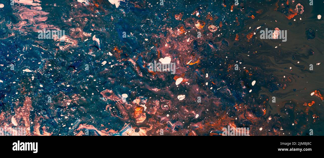 splatter painting acrylics color background design Stock Photo - Alamy