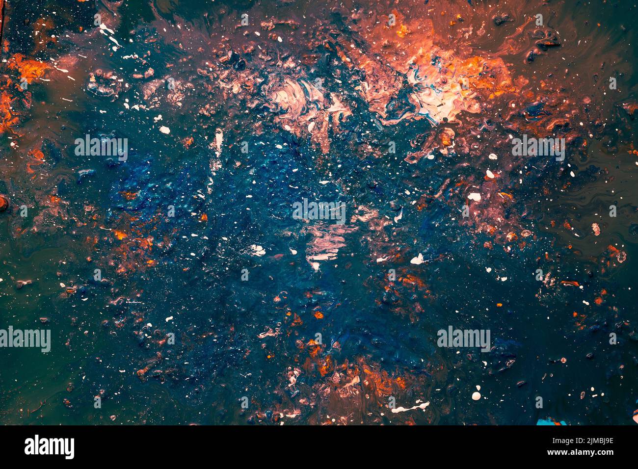 abstract milky way galaxy blue paint background Stock Photo - Alamy