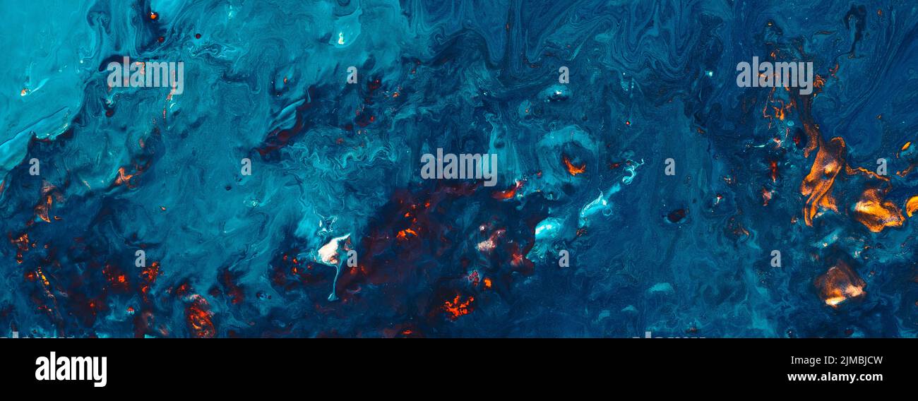 abstract night forest fire blue paint background Stock Photo - Alamy