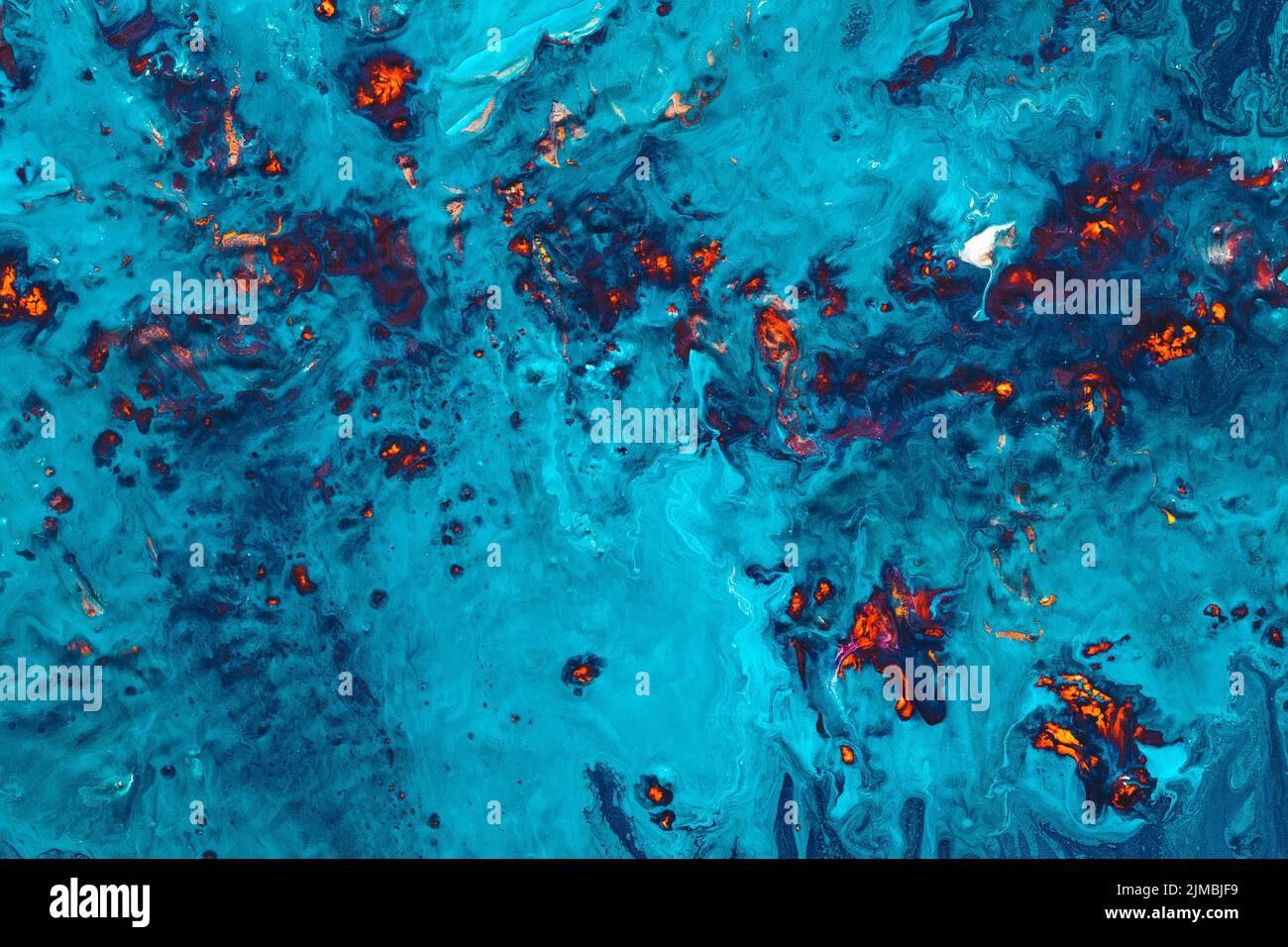 blue fluid abstract paint background water pattern Stock Photo - Alamy