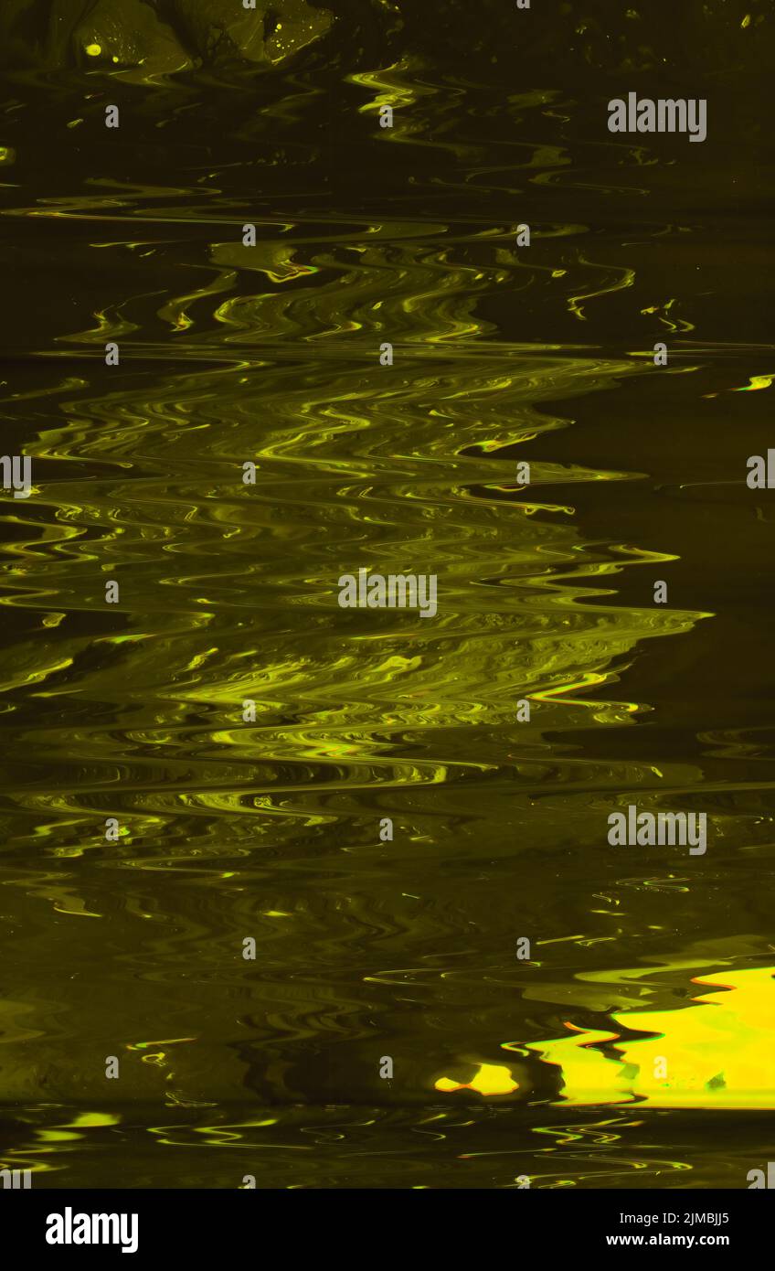 yellow ripple water surface abstract art background Stock Photo - Alamy