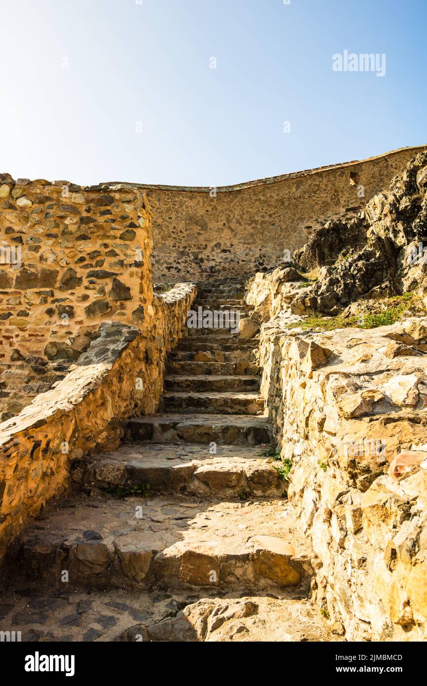Famous Rupea fortress in Transylvania, Romania. Rupea Citadel (Cetatea ...