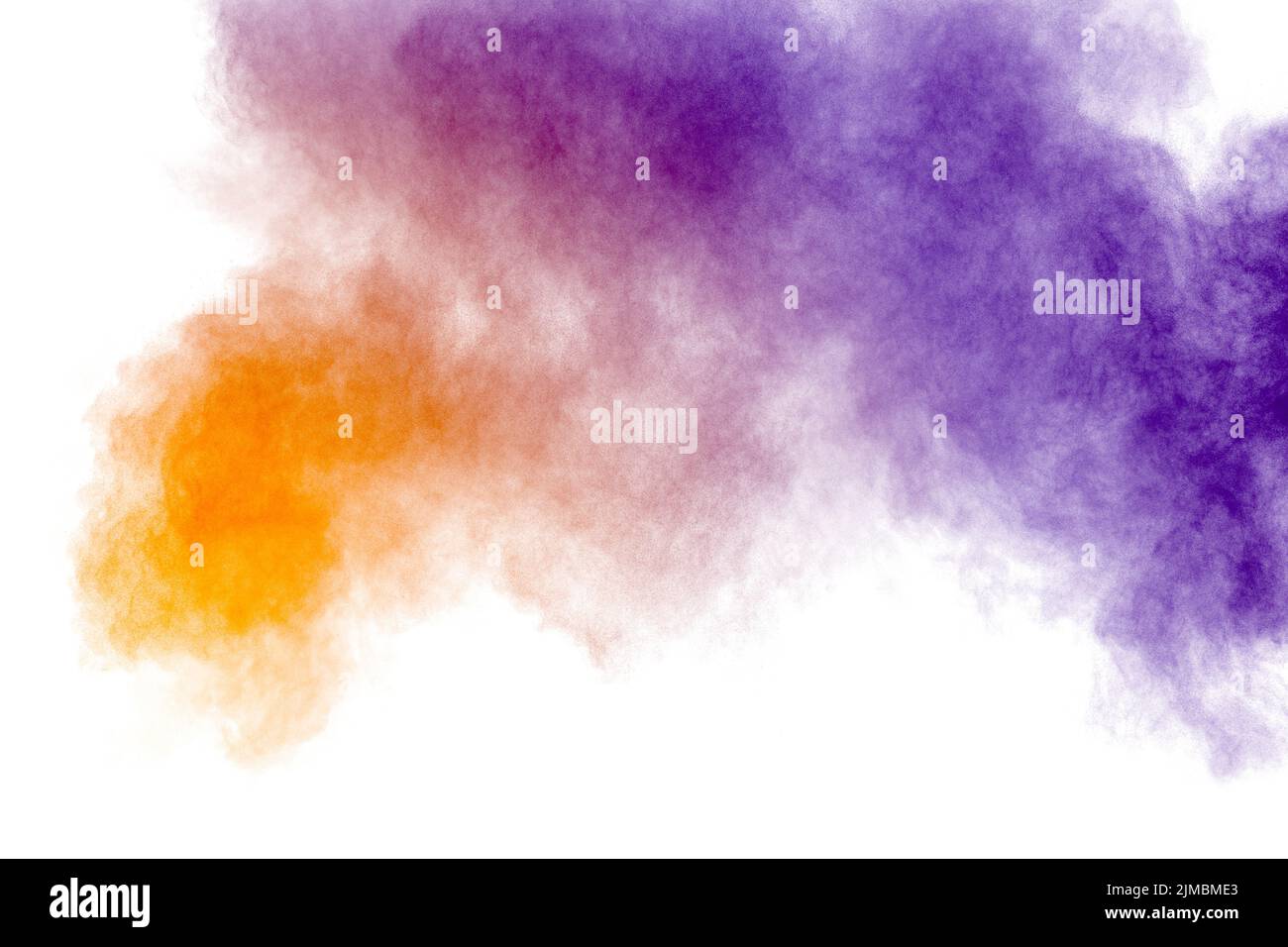 Multi color powder explosion on white background Stock Photo - Alamy