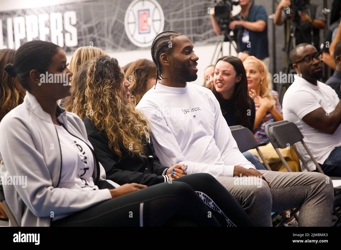 Kawhi leonard press conference hi-res stock photography and images - Alamy