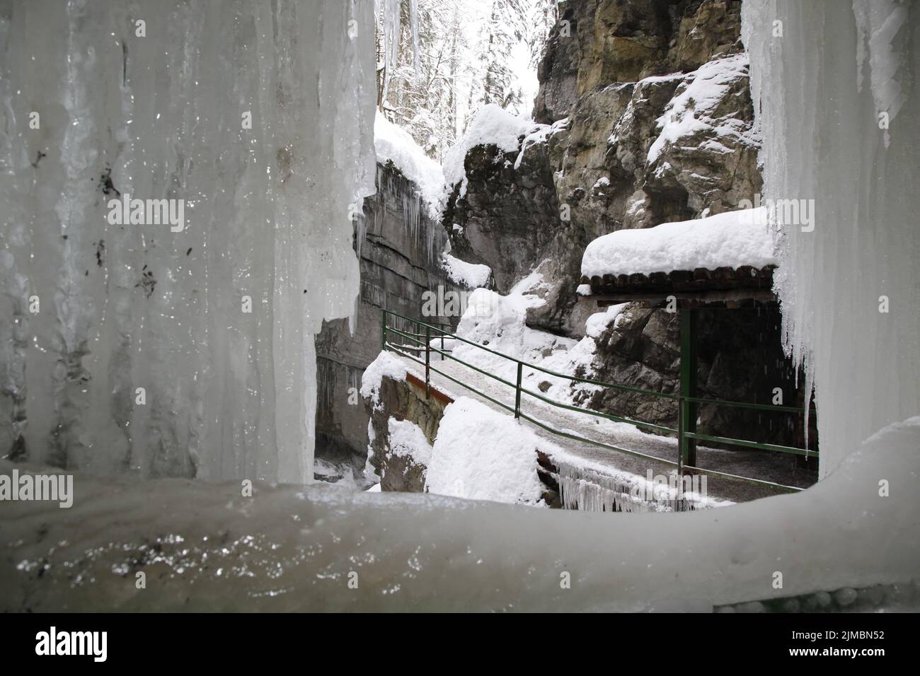 Breitach canyon in winter Stock Photo - Alamy