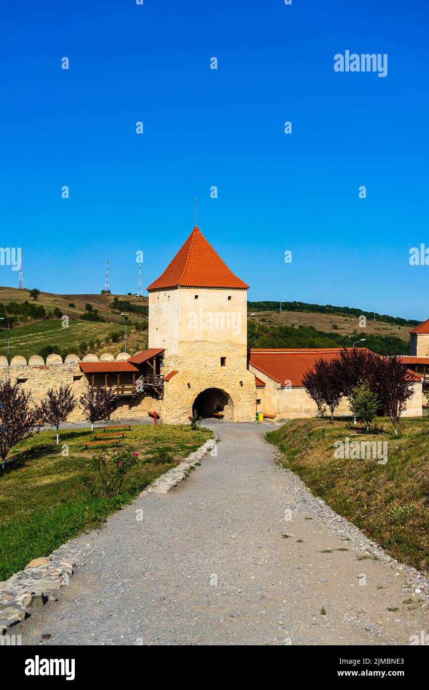 Famous Rupea fortress in Transylvania, Romania. Rupea Citadel (Cetatea ...