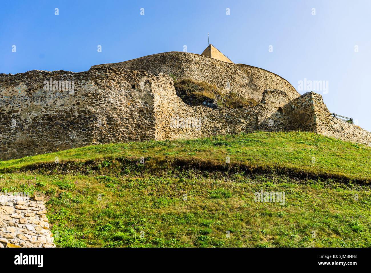 Famous Rupea fortress in Transylvania, Romania. Rupea Citadel (Cetatea ...