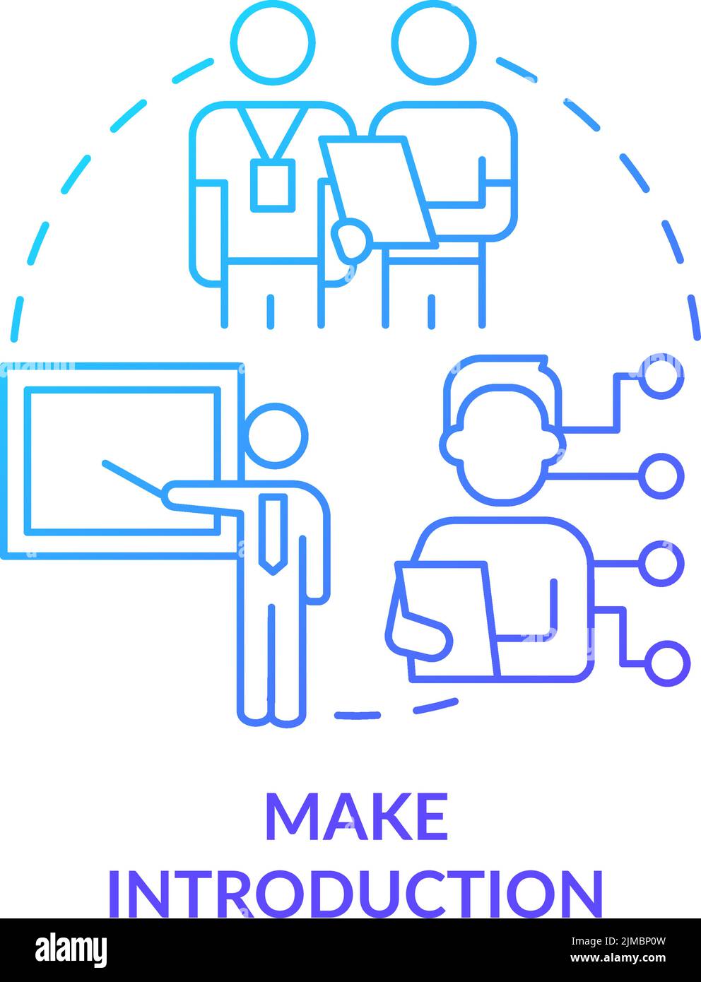 Make introduction blue gradient concept icon Stock Vector Image & Art ... Make introduction blue gradient concept icon Stock Vector Image & Art ...