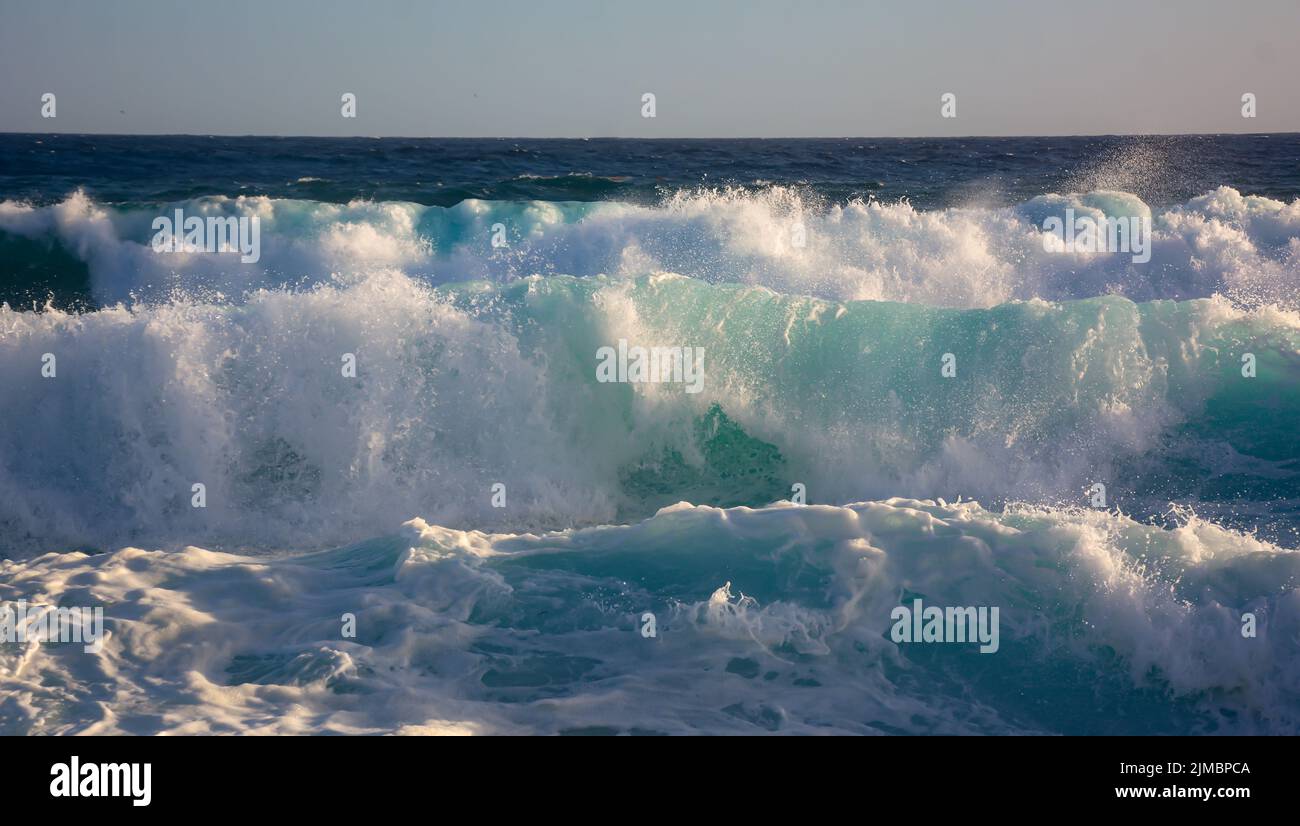 Stormy sea waves hi-res stock photography and images - Alamy