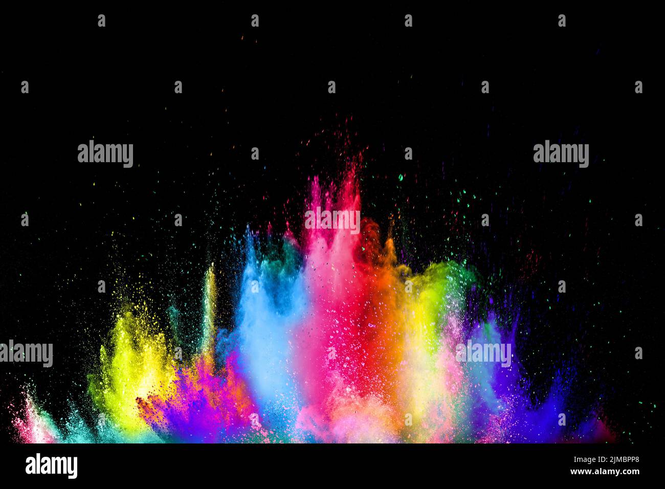 Colorful explosion for Happy Holi powder.Abstract background of color ...