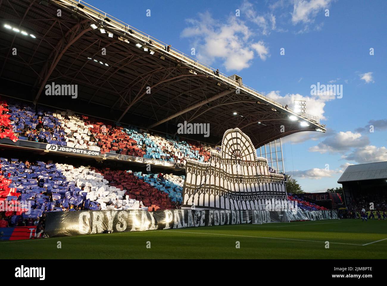 Crystal Palace fans before the Premier League match at Selhurst Park ...