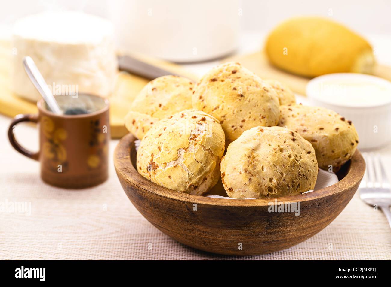 cheese bread biscuit, traditional brazilian bread made with fresh ...