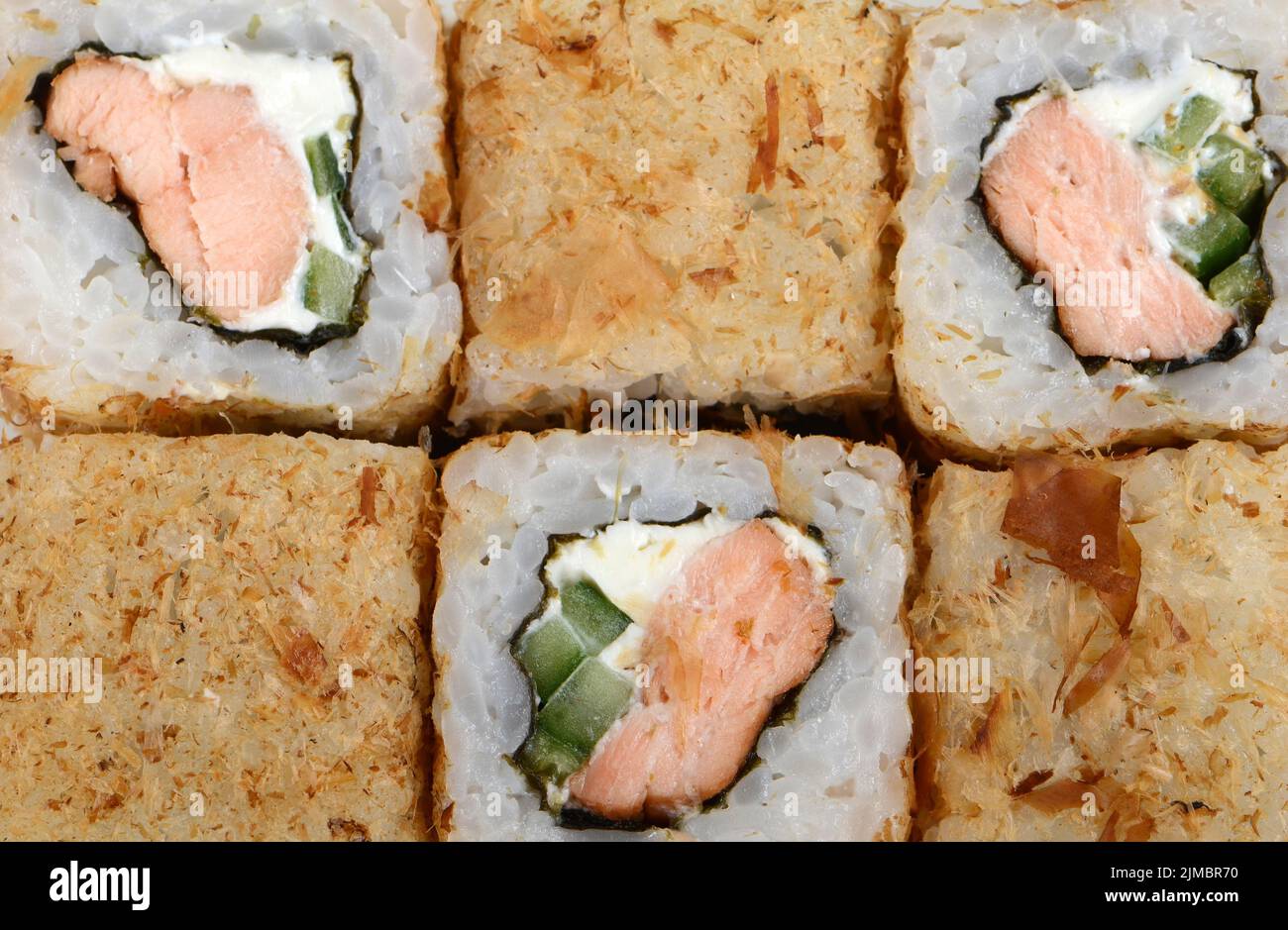 Tasty food. Sushi Roll close up Stock Photo - Alamy