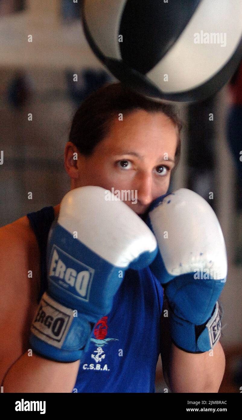ROYAL NAVY BOXER LT. LUCY ABLE AT PORTSMOUTH NAVAL BASE PIC MIKE WALKER ...