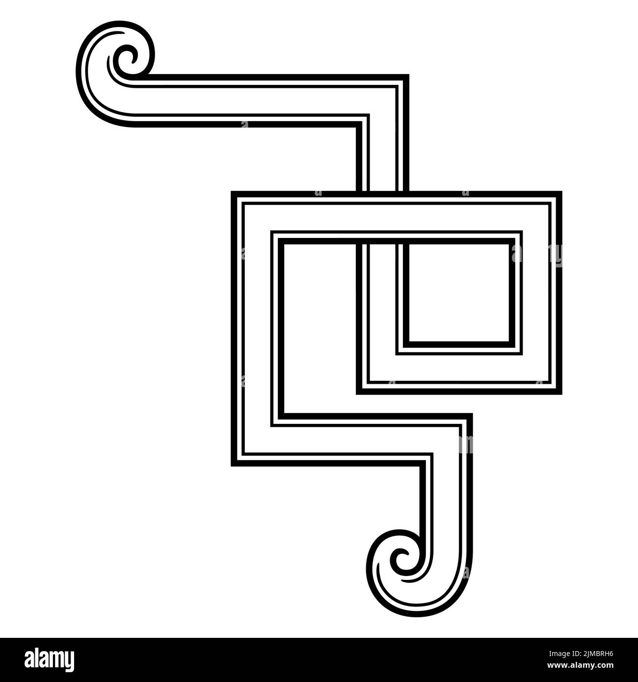 Black And White Star Corner Border