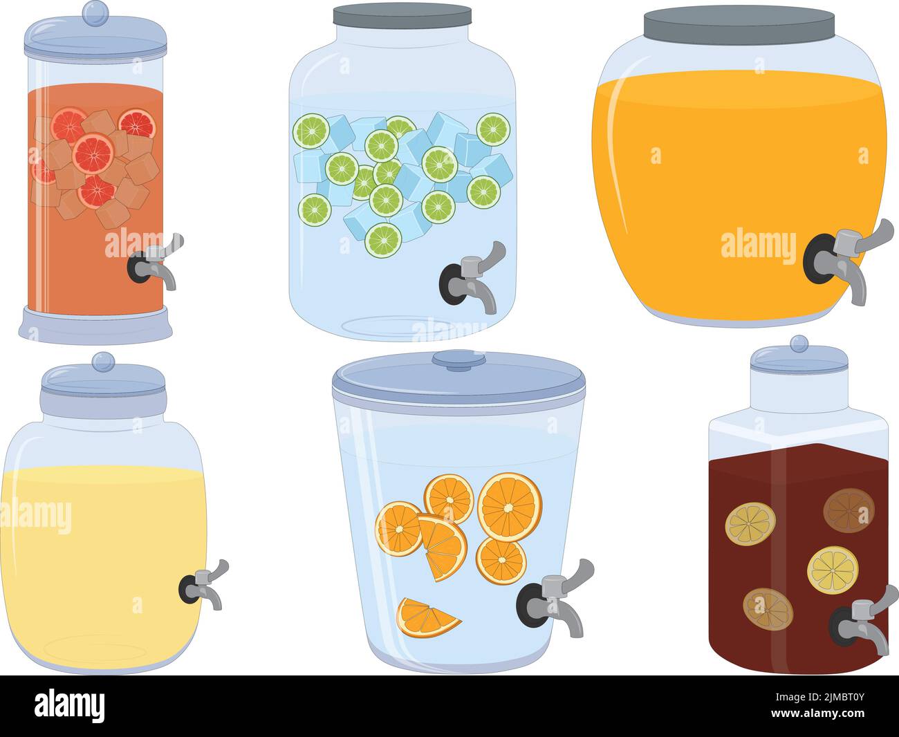 Ice tea dispenser Stock Vector Images - Alamy