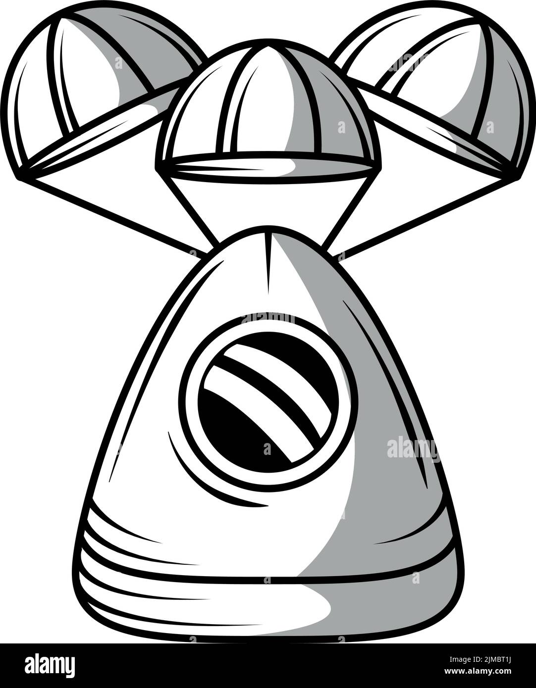 space ship with parachute Stock Vector Image & Art - Alamy