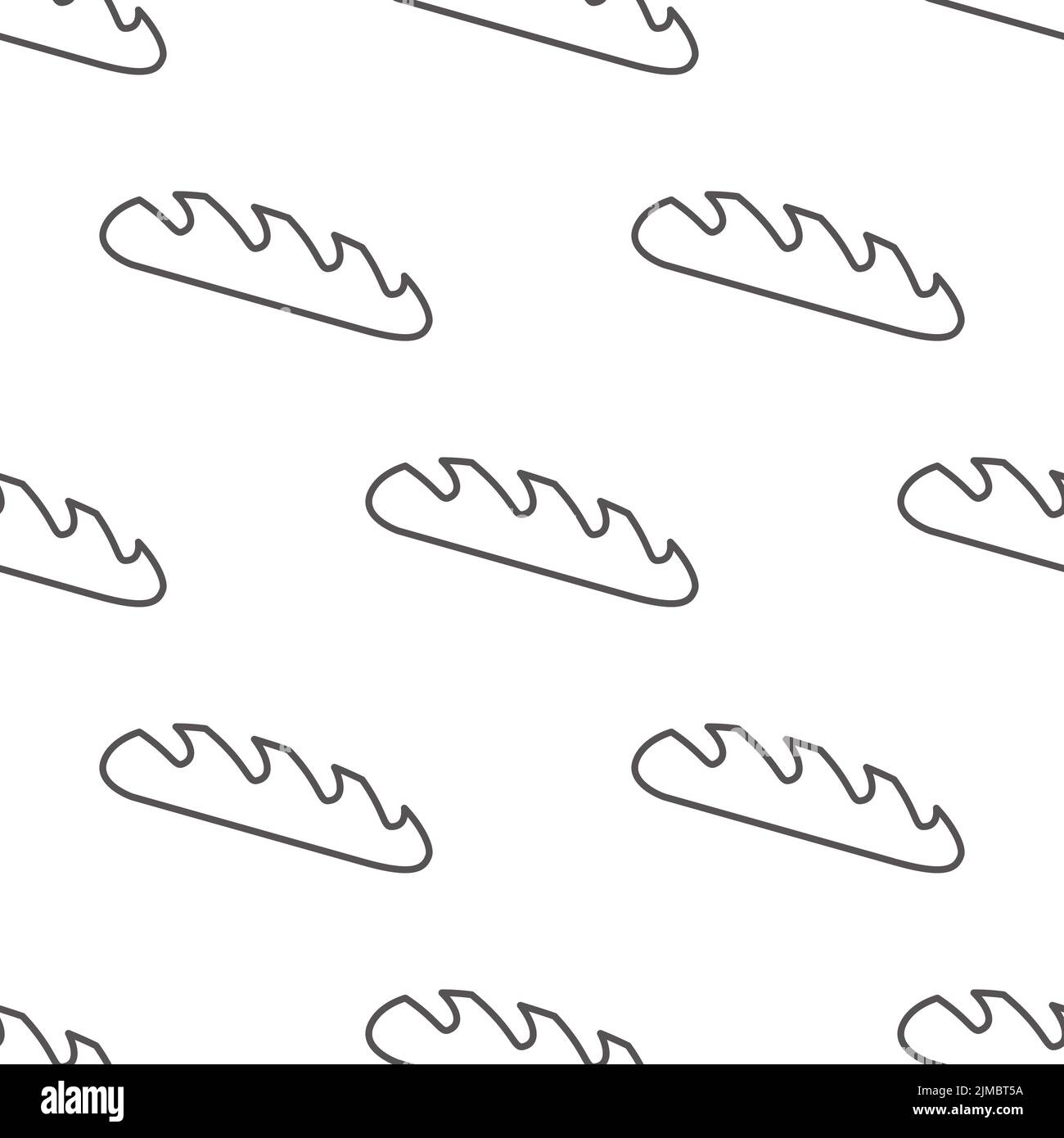 Bread pattern doodle bakery Cut Out Stock Images & Pictures - Alamy