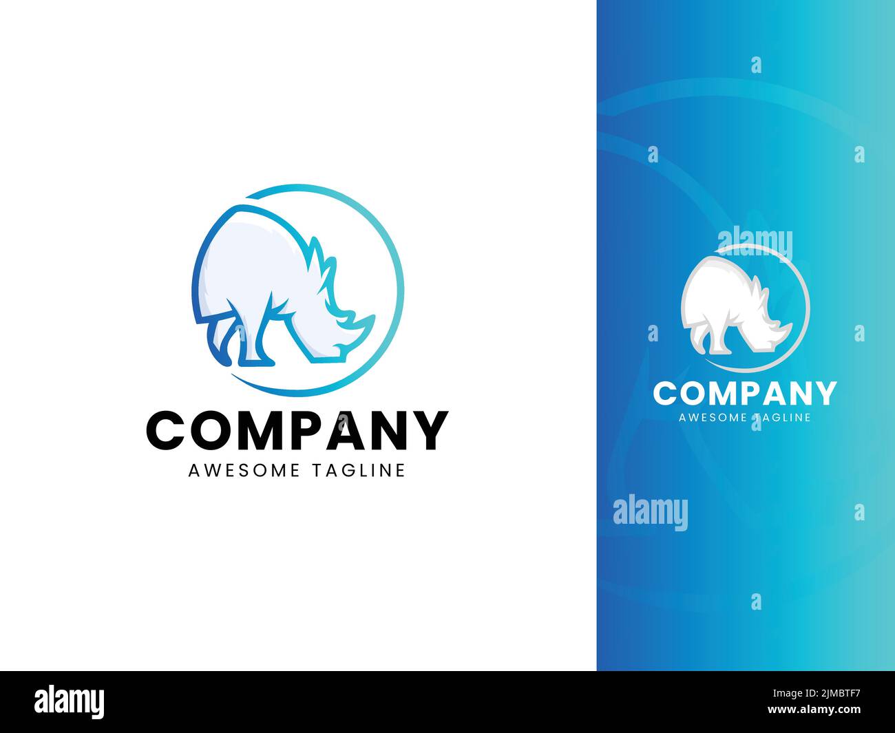 Rhino text logo hi-res stock photography and images - Alamy