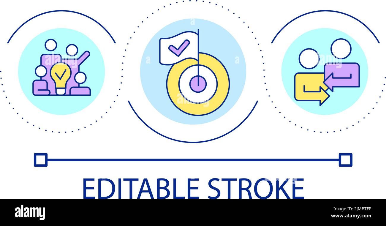 Target audience loop concept icon Stock Vector Image & Art - Alamy