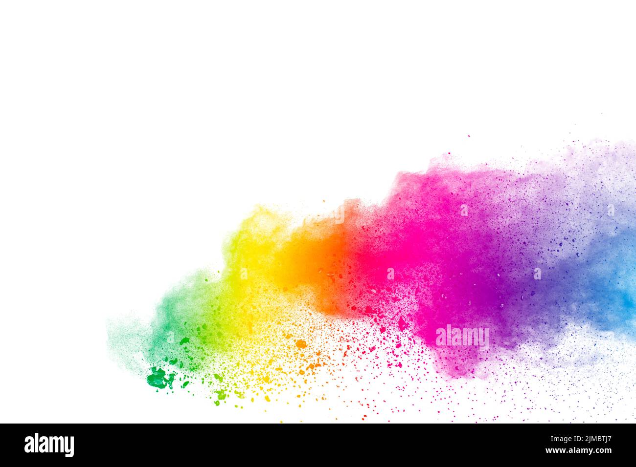 Colorful background of pastel powder.Color dust splash on white ...