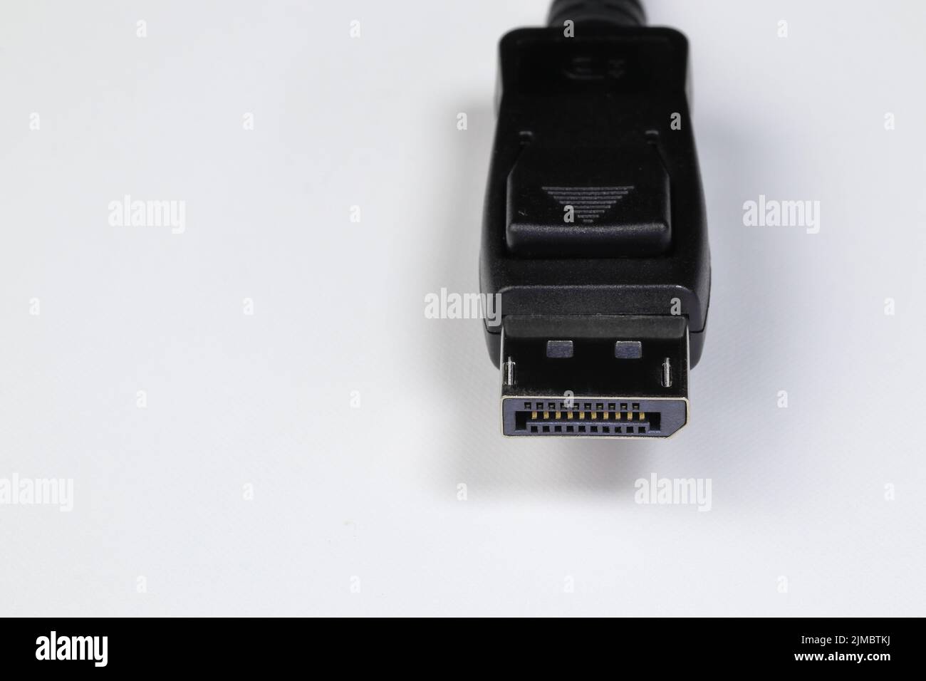 Close up of Display port or DP monitor cable connector isolated on ...