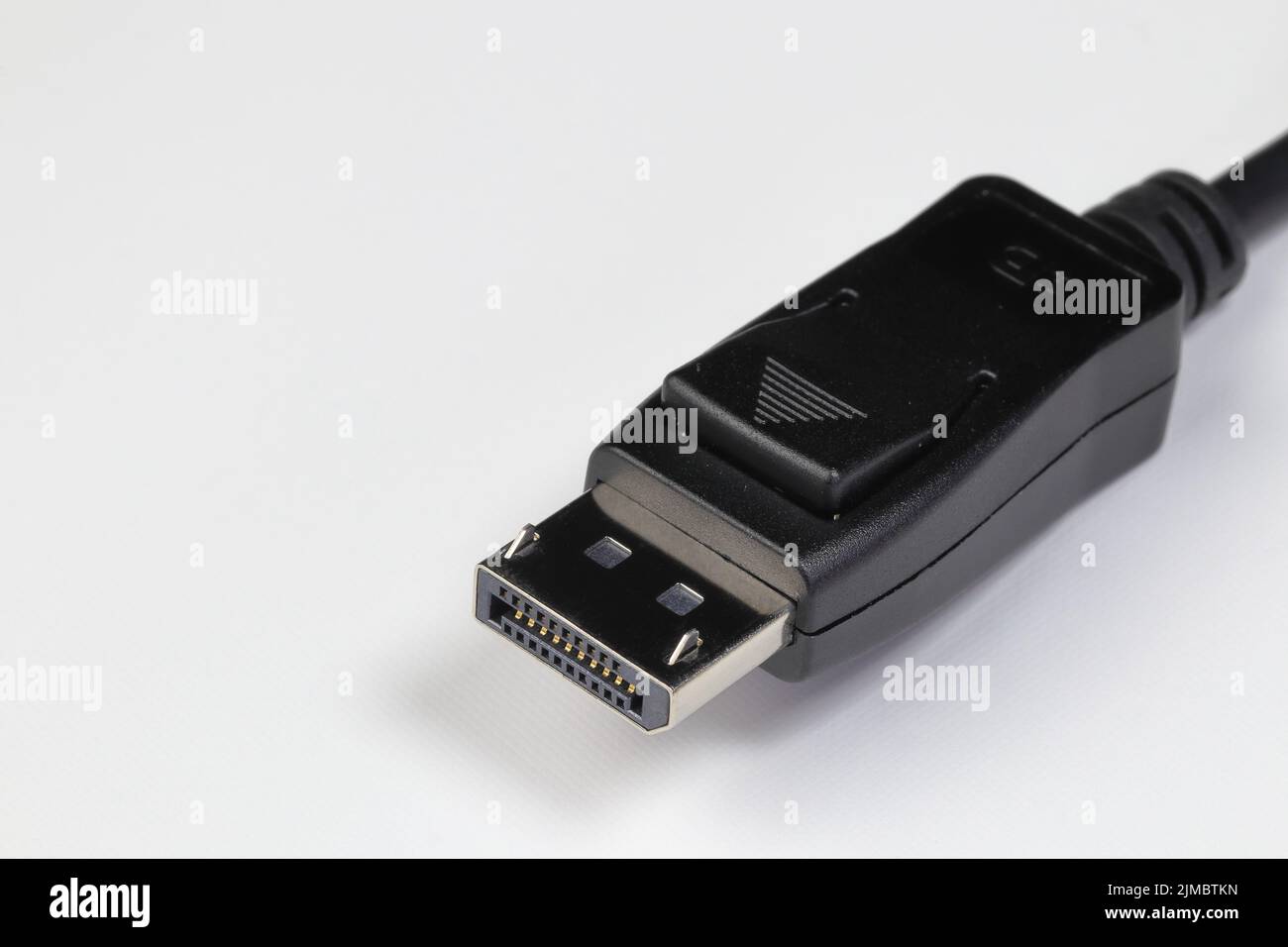 Close up of Display port or DP monitor cable connector isolated on ...