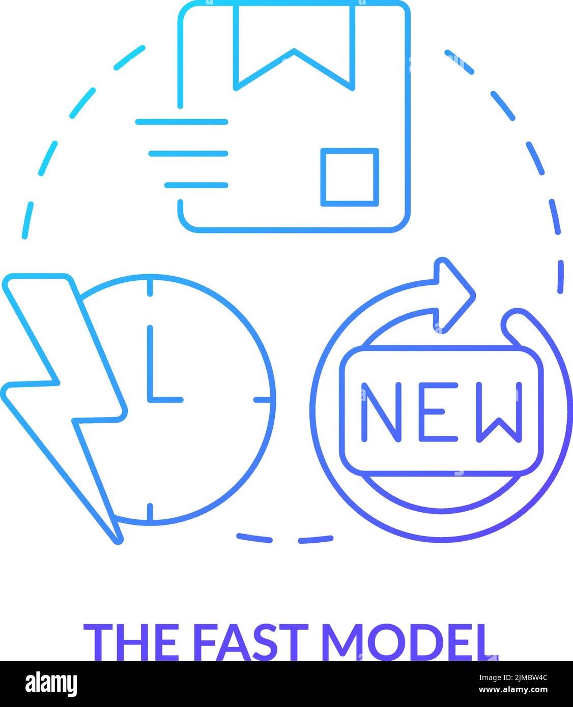 Fast model blue gradient concept icon Stock Vector Image & Art - Alamy