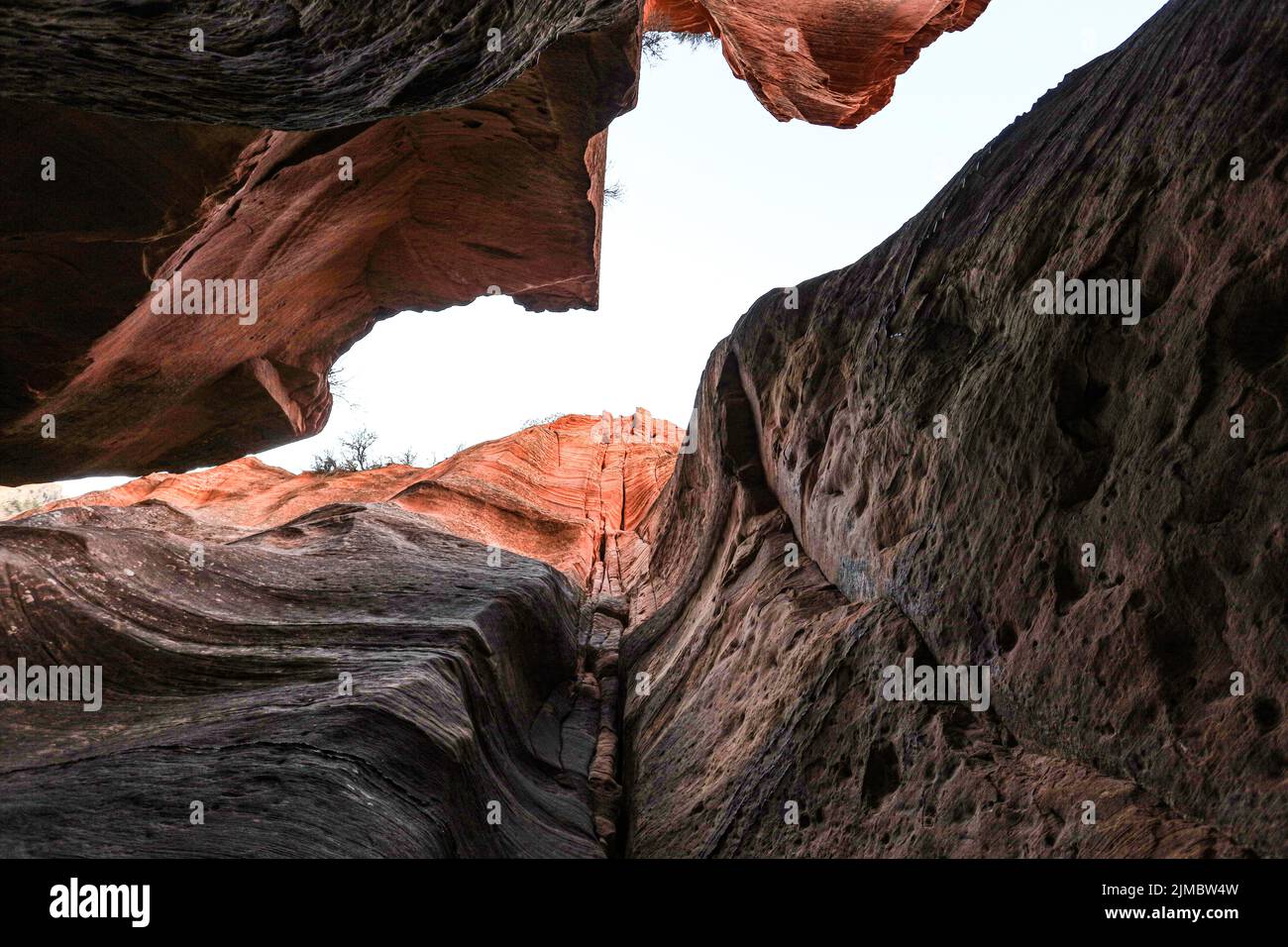 Red Hollow Slot is near Orderville, Utah - short but sweet Stock Photo ...