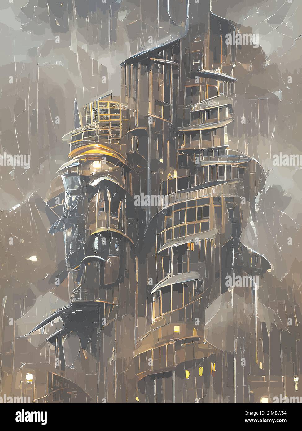 Skyscraper storm Stock Vector Images - Alamy