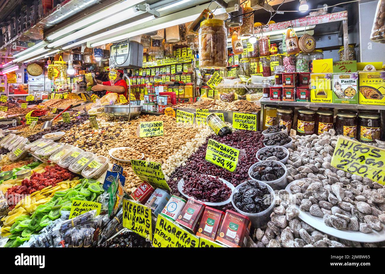 The famous market in Malaga Stock Photo - Alamy