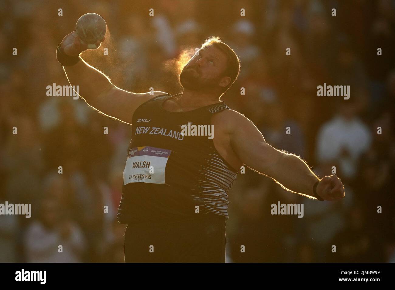 New Zealand’s Tom Walsh in action during the Men’s Shot Put Final at ...
