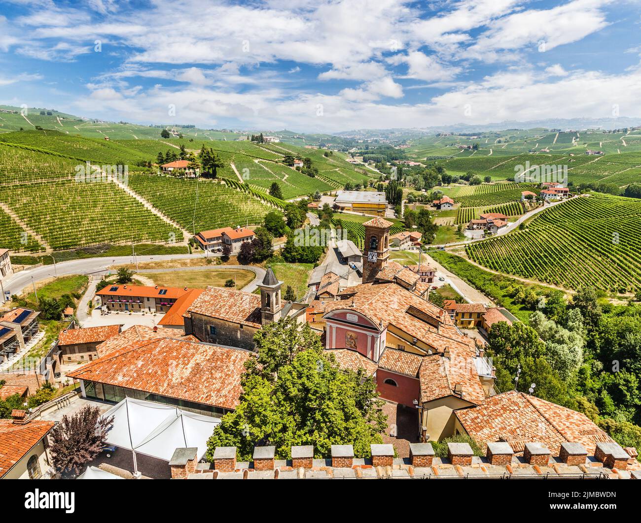 The Vineyards Of Barolo. Italy Stock Photo - Alamy