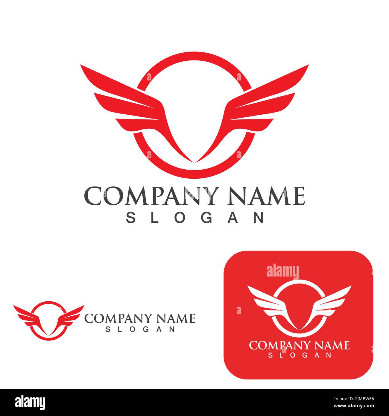 Falcon Eagle Bird Logo Template Vector Icon Stock Vector Image & Art ...