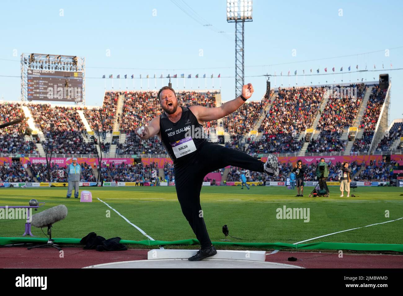 New Zealand’s Tom Walsh in action during the Men’s Shot Put Final at ...