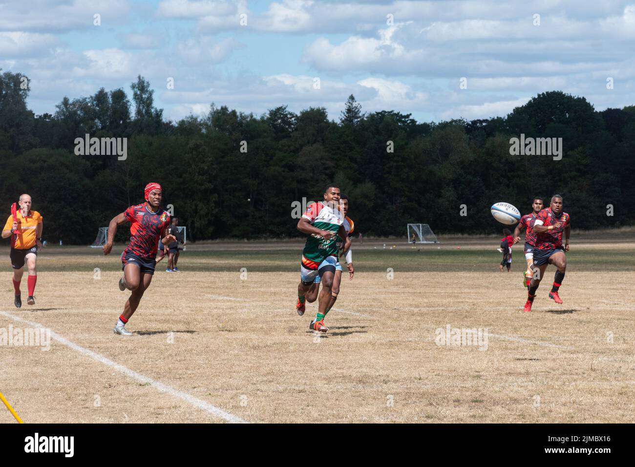 Rugby Sevens at Bula Festival in Aldershot, Hampshire, England, UK, 5th ...