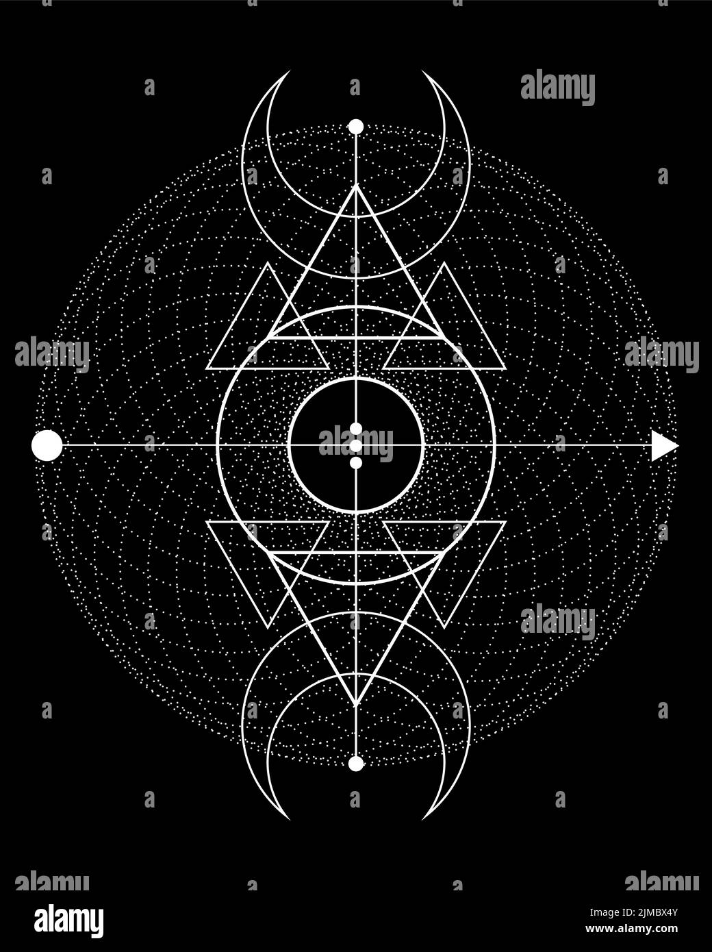 Occult sign occultism alchemy Black and White Stock Photos & Images - Alamy