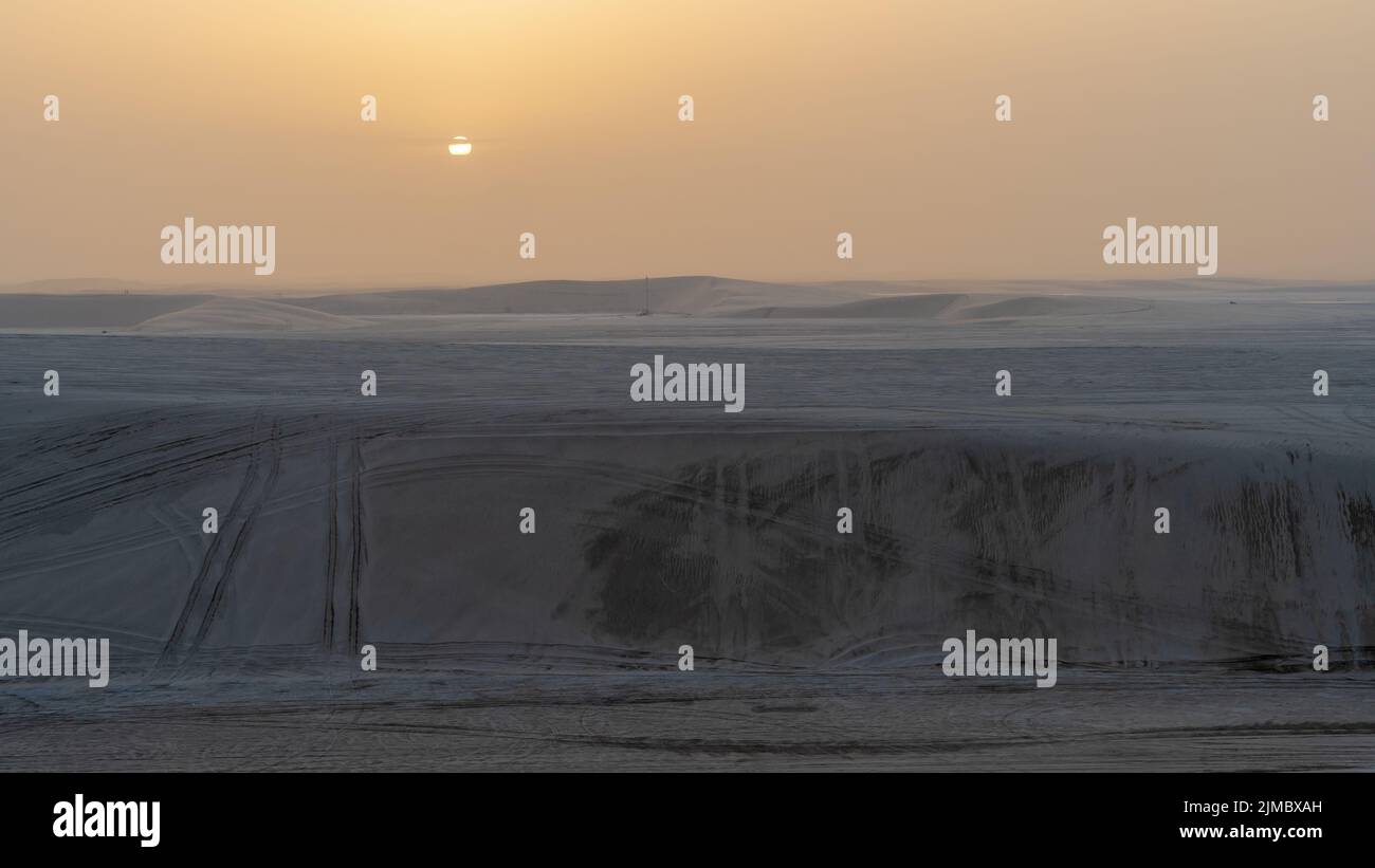 qatar adventurous place khor al udeid ,sea line area filled with many ...