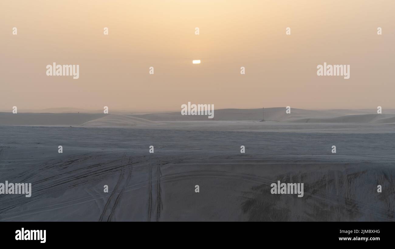 qatar adventurous place khor al udeid ,sea line area filled with many ...