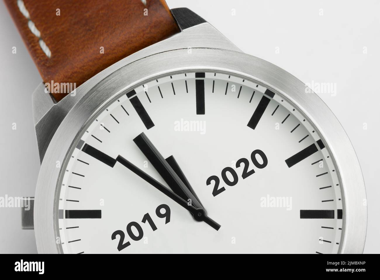 Watch with 2019-2020 text Stock Photo - Alamy