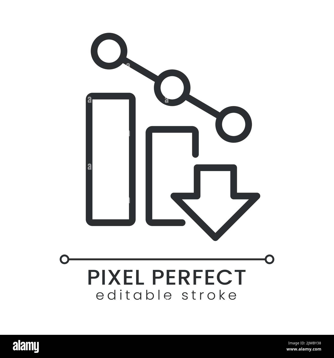 Financial logo arrow graph icon Black and White Stock Photos & Images ...