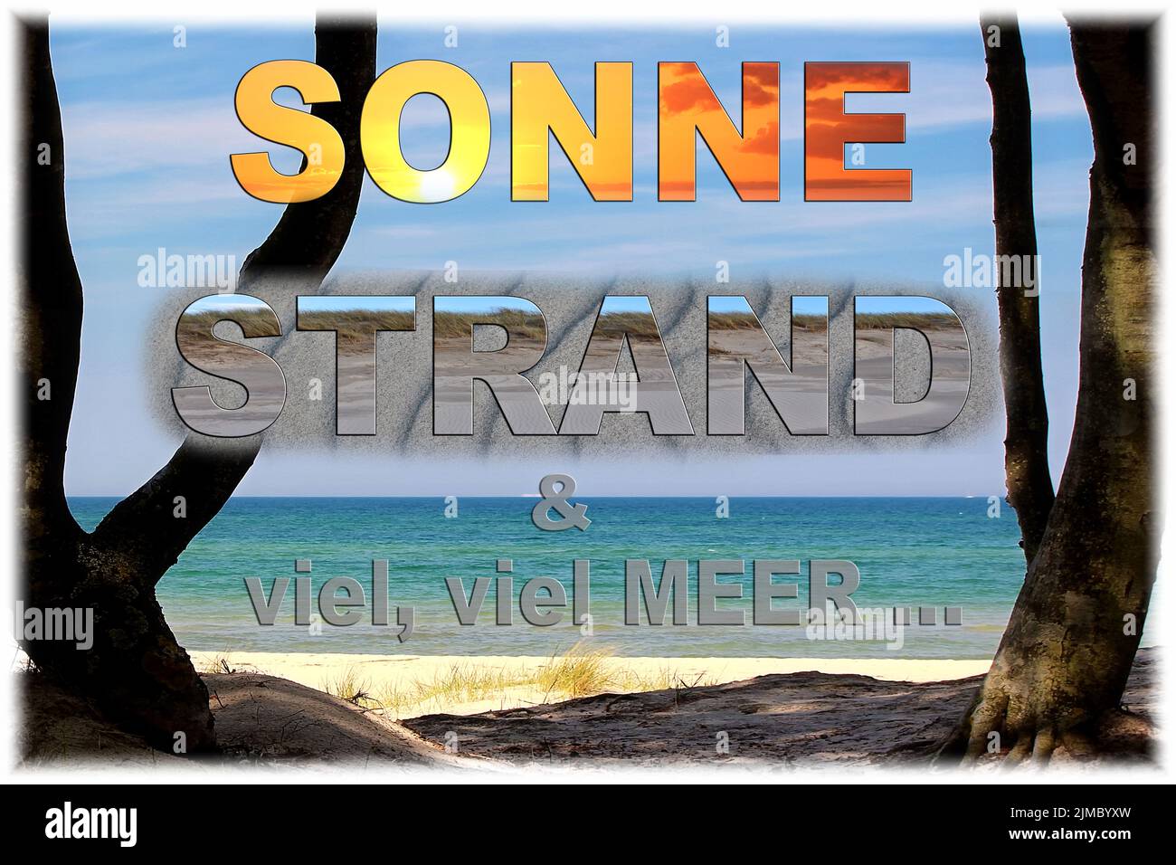 Beach sand sea Cut Out Stock Images & Pictures - Alamy